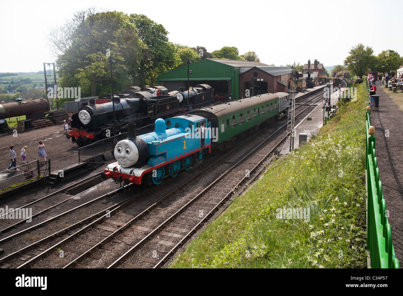 "Day Out with Thomas" at Ropley Station on the Watercress line, Mid ...