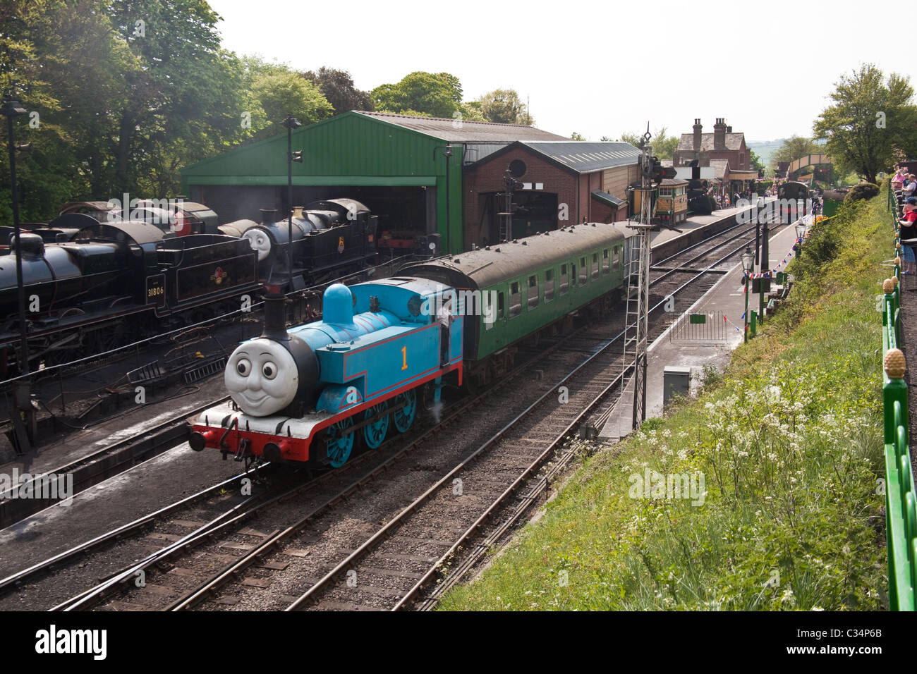 "Day Out with Thomas" at Ropley Station on the Watercress line, Mid ...
