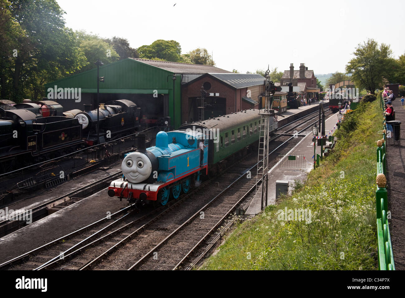 "Day Out with Thomas" at Ropley Station on the Watercress line, Mid ...