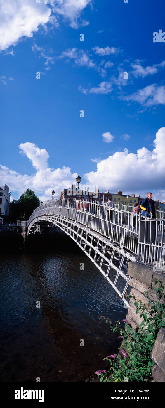 Dublin,Co Dublin,Ireland;View Of The Ha'penny Bridge Stock Photo - Alamy