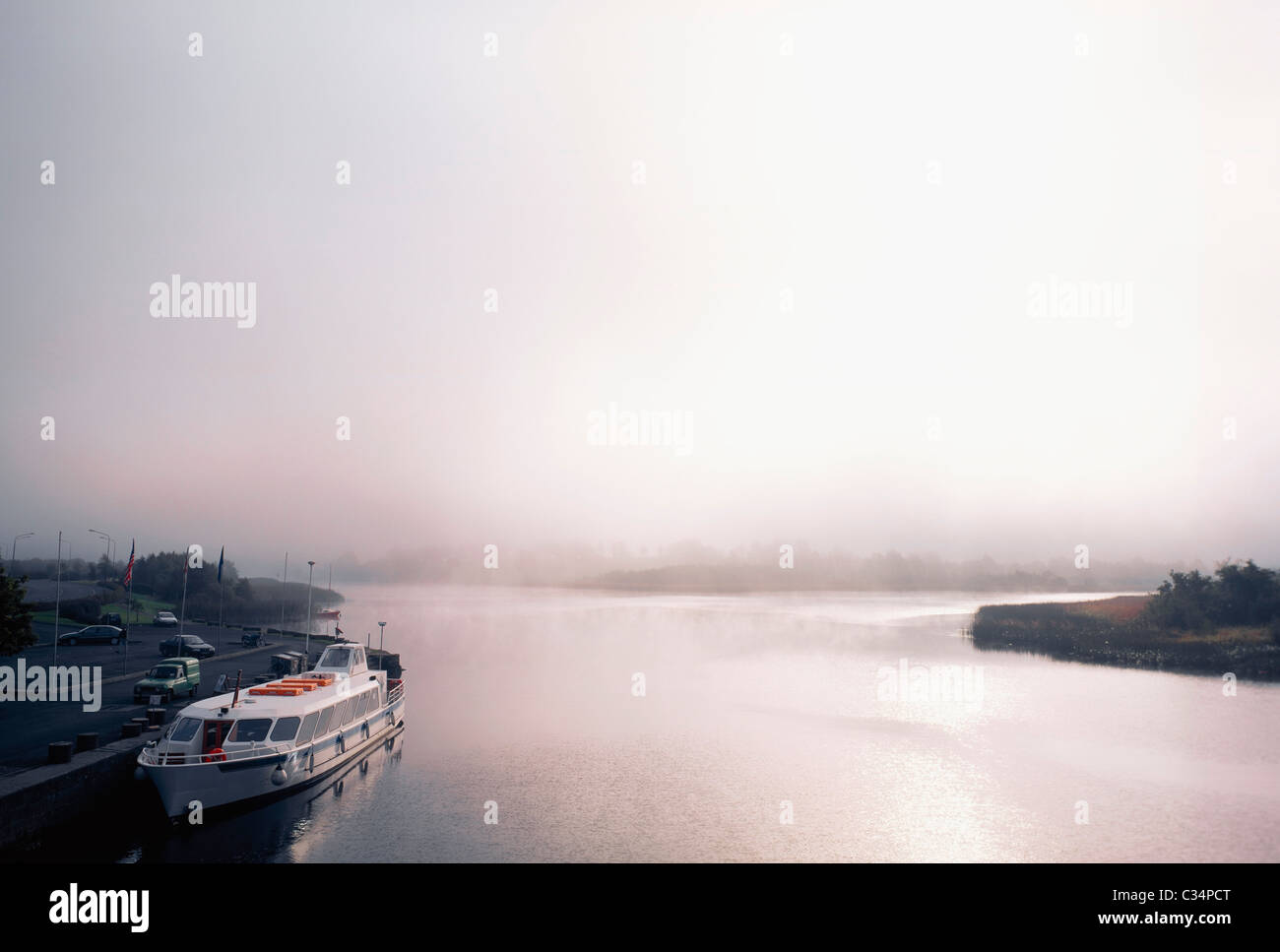 Carrick,Co Leitrim,Ireland;Boat On The River Shannon Stock Photo - Alamy