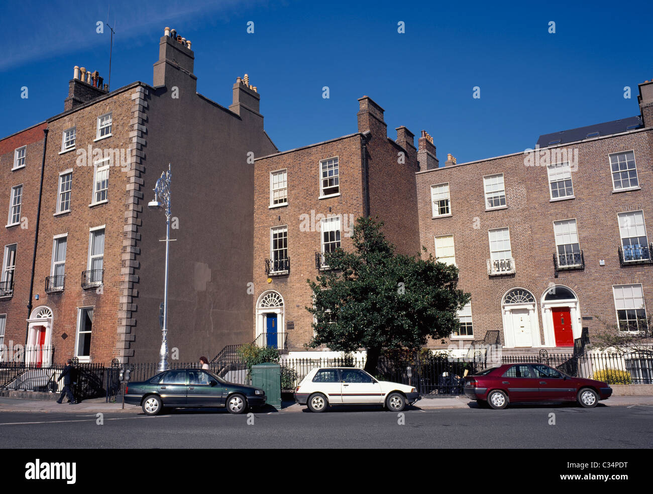 Dublin,Co Dublin,Ireland;Exterior View Of Georgian Style Architecture ...