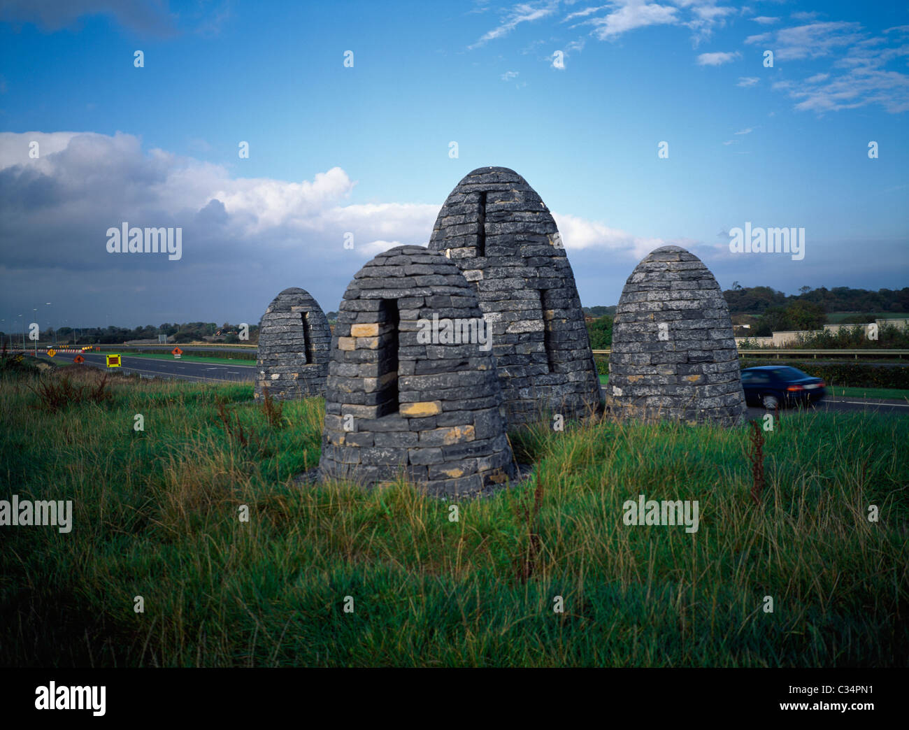 Balbriggan,Co Dublin,Ireland;View Of The Beehive Huts Stock Photo - Alamy