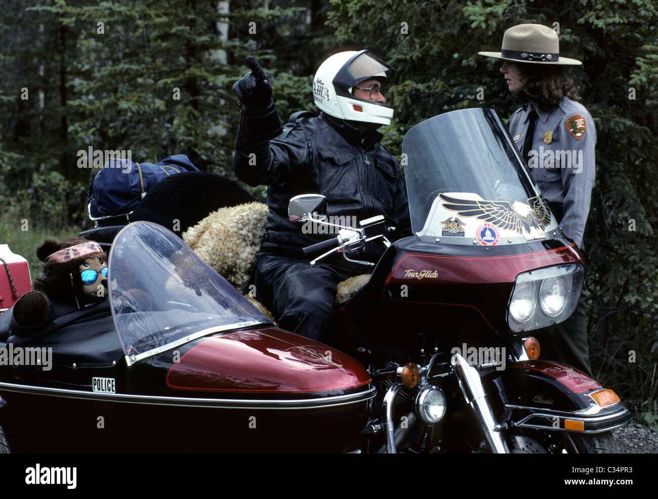 Park Ranger with Park Visitor, Summer, Denali National Park, Alaska ...