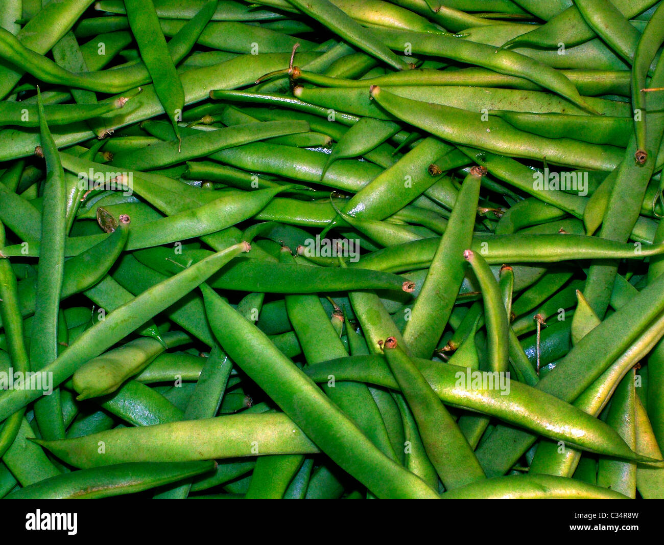 Green runner beans Stock Photo - Alamy