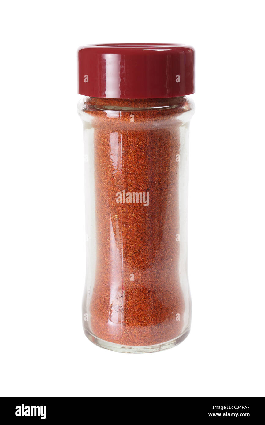 Bottle of Chilli Powder Stock Photo - Alamy