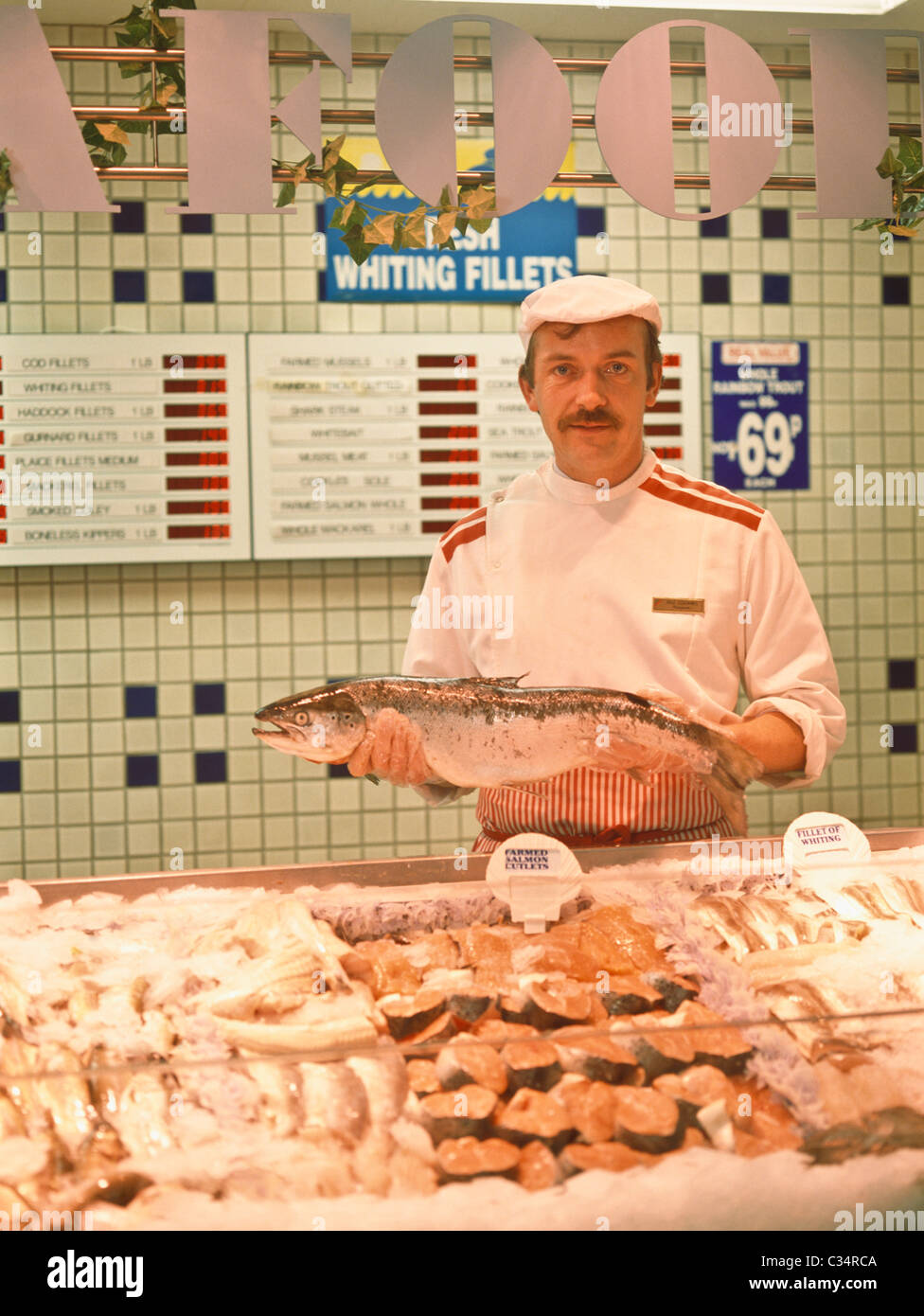 Retail Outlets, Fish Shop, Model Released Stock Photo - Alamy