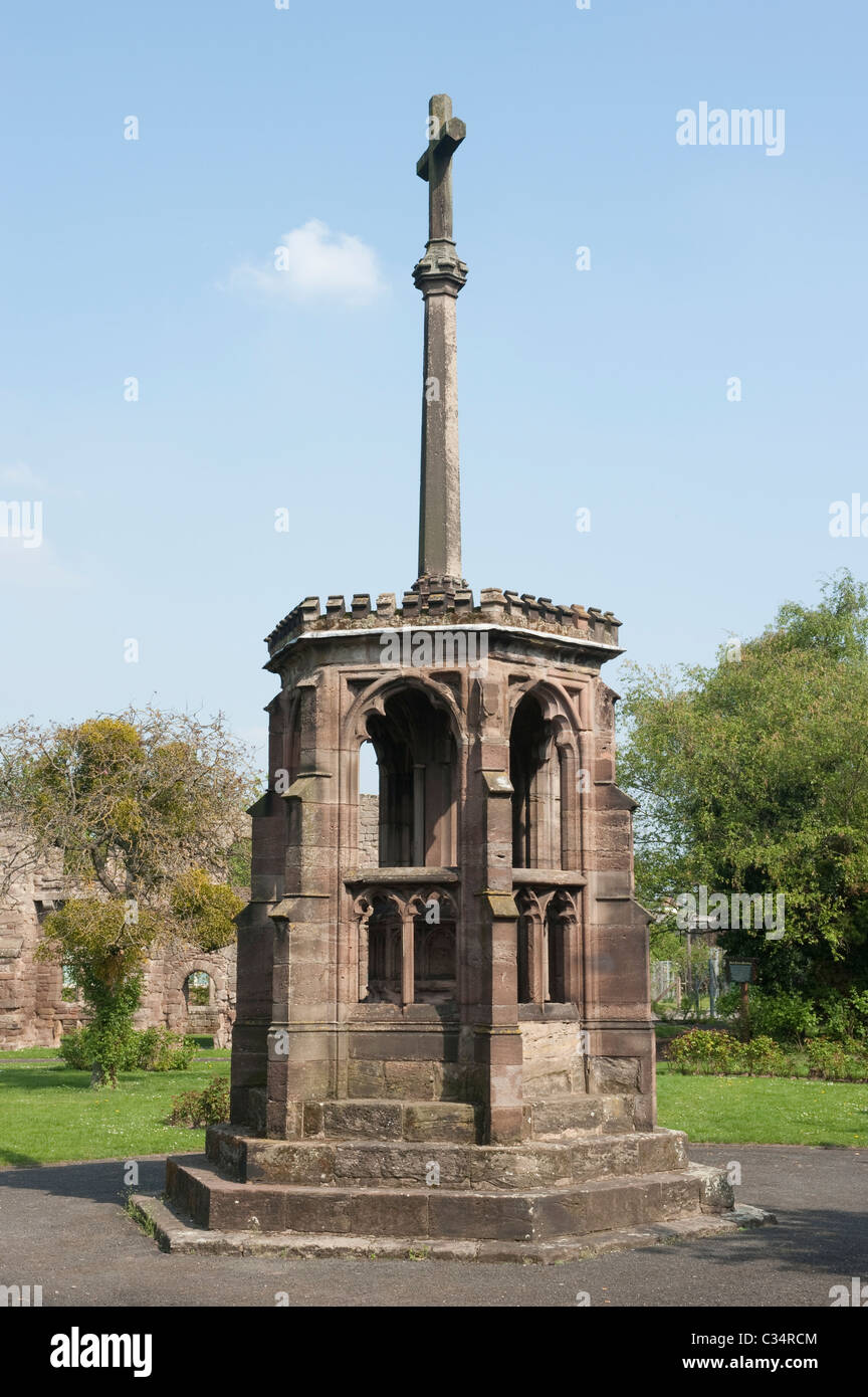 Prayer Cross in the rose garden at Blackfriars monastery in Hereford ...