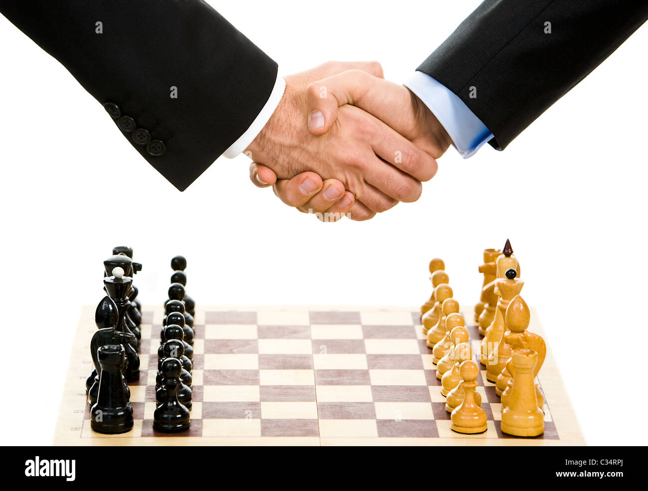 Shake hand board game hi-res stock photography and images - Alamy