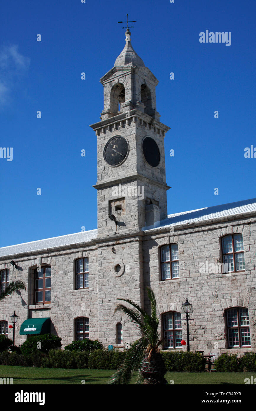 Clock tower at the old Storehouse Building, Royal Navy Dockyard ...
