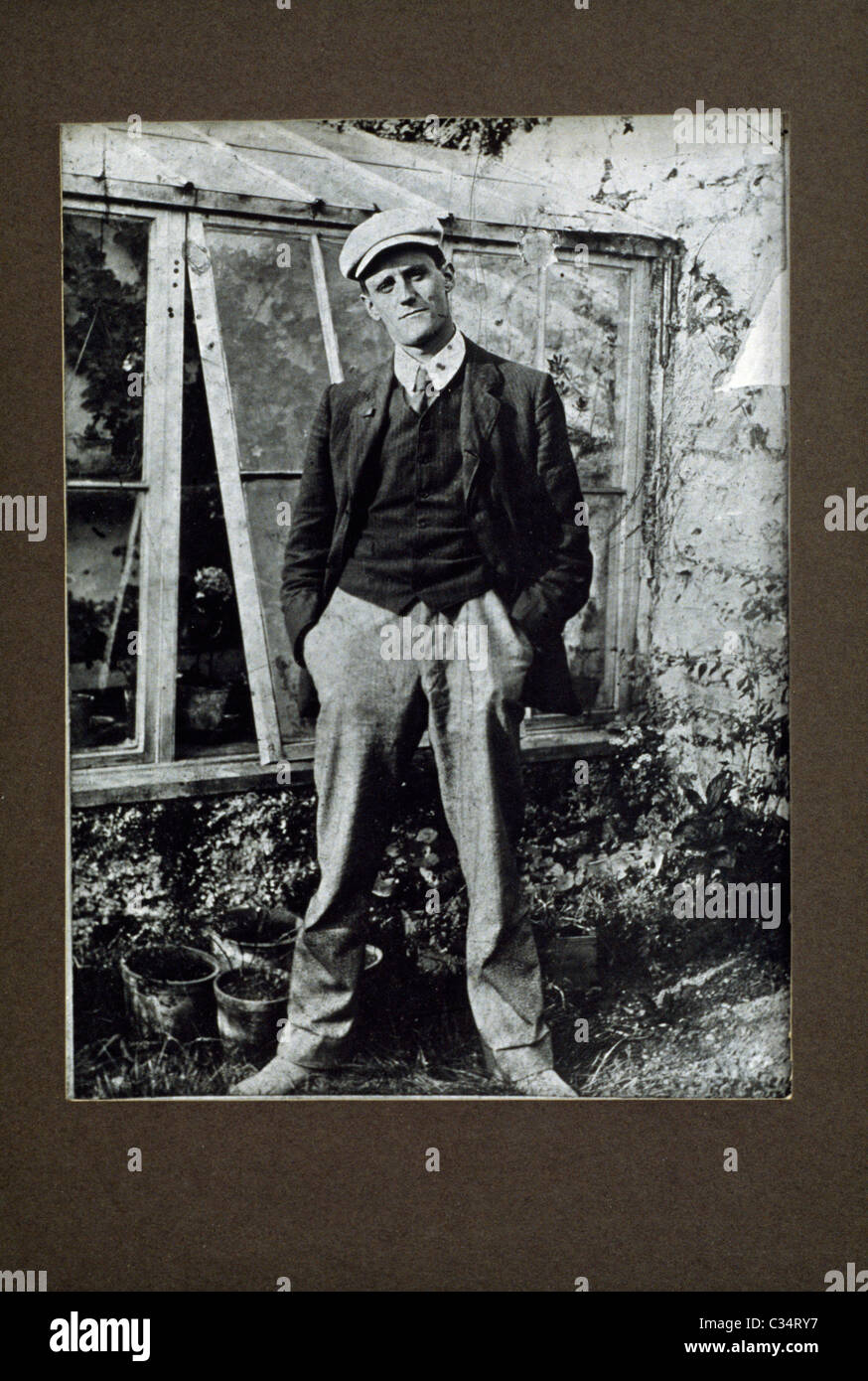 Portrait Of James Joyce Stock Photo - Alamy