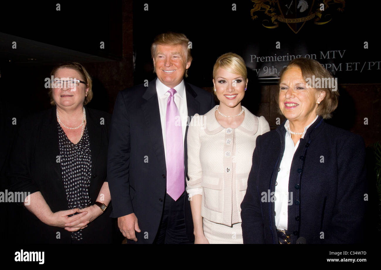 Rosemary Shrager, Donald Trump, Tara Conner and Gillian Harbord MTV And ...