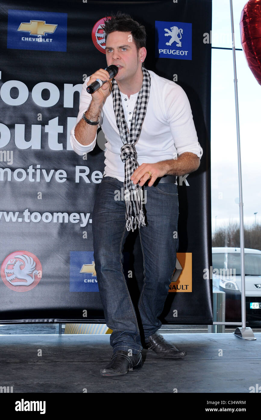 Scott Robinson, ex-member of the boyband 5ive Performs at the launch of ...