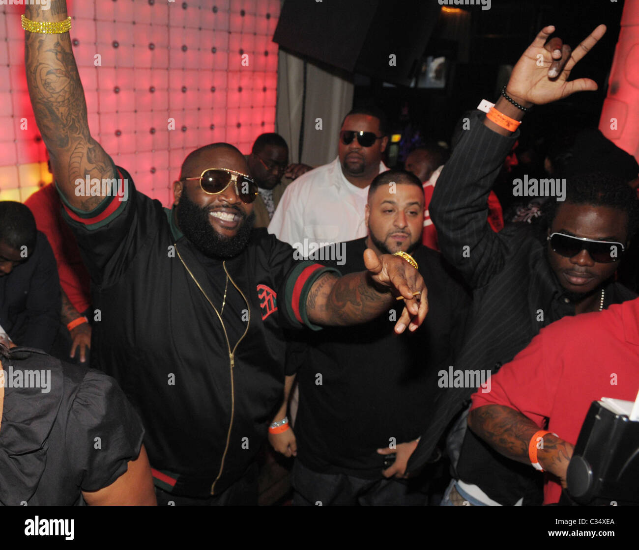 Rick Ross, DJ Khaled, Magazeen and friends Maybach Music hosts a ...