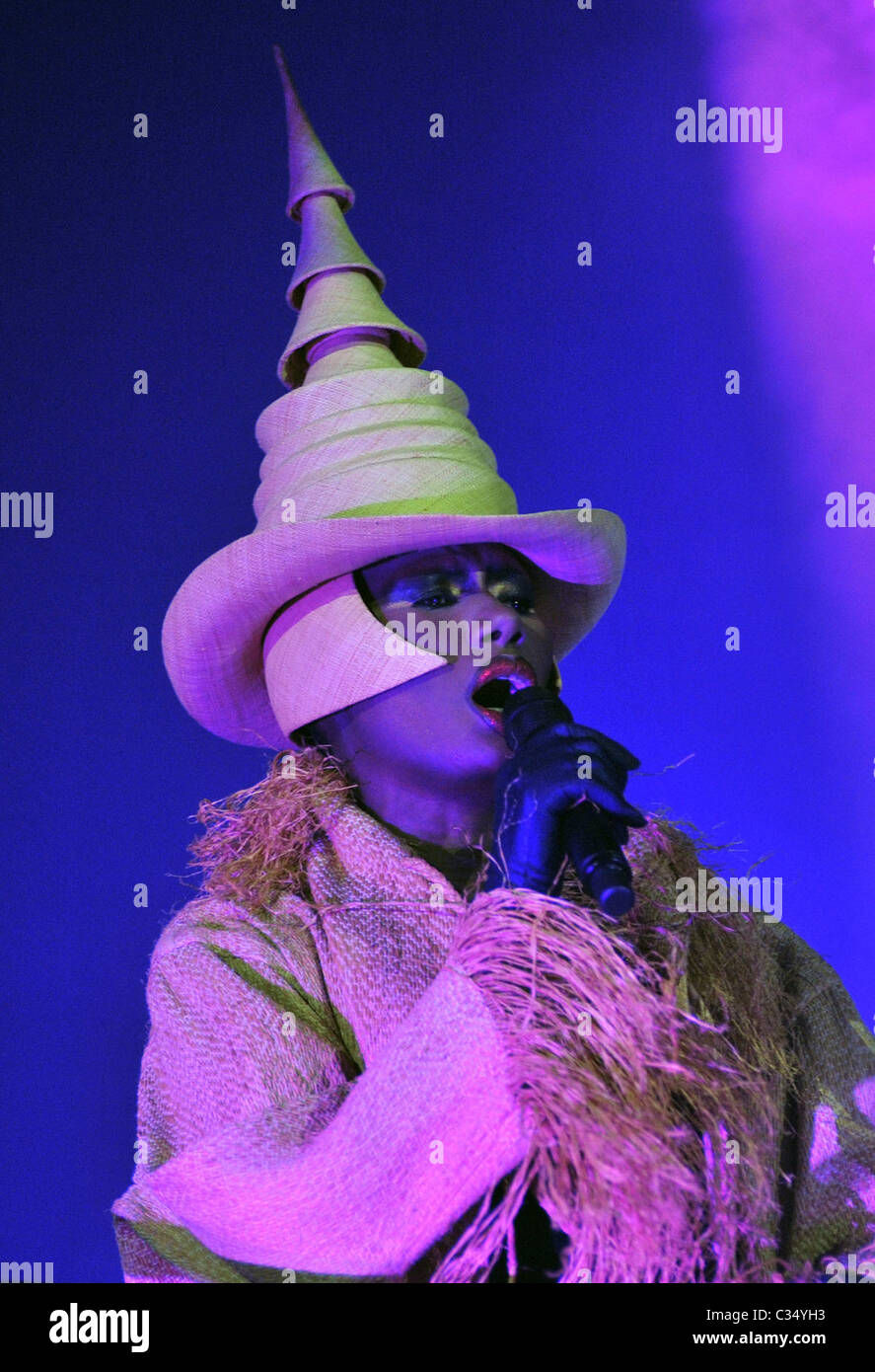 Grace Jones performing live at the Roundhouse London, England - 30.01. ...