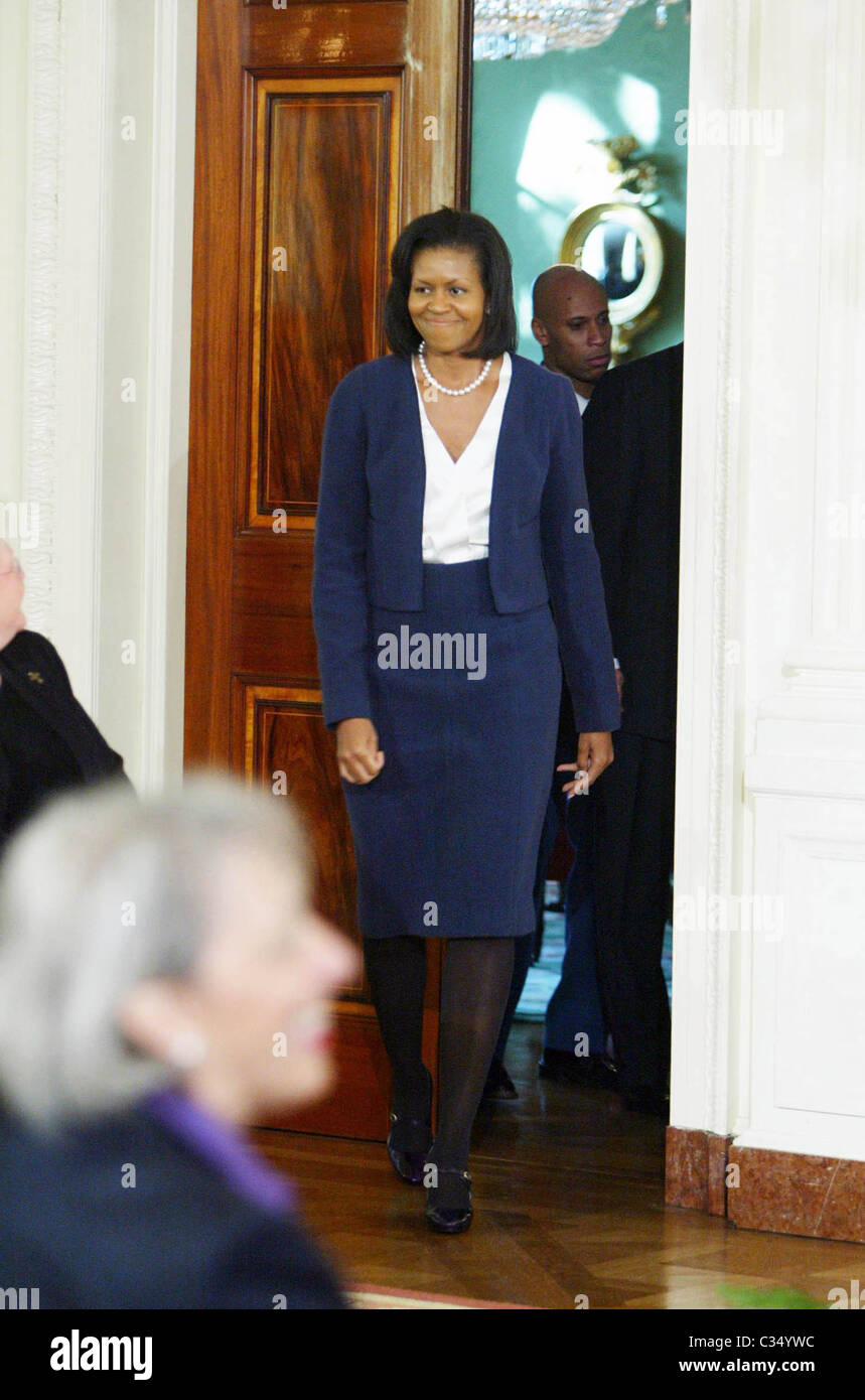 First Lady Michelle Obama at the signing of the Lily Ledbetter Fair Pay ...