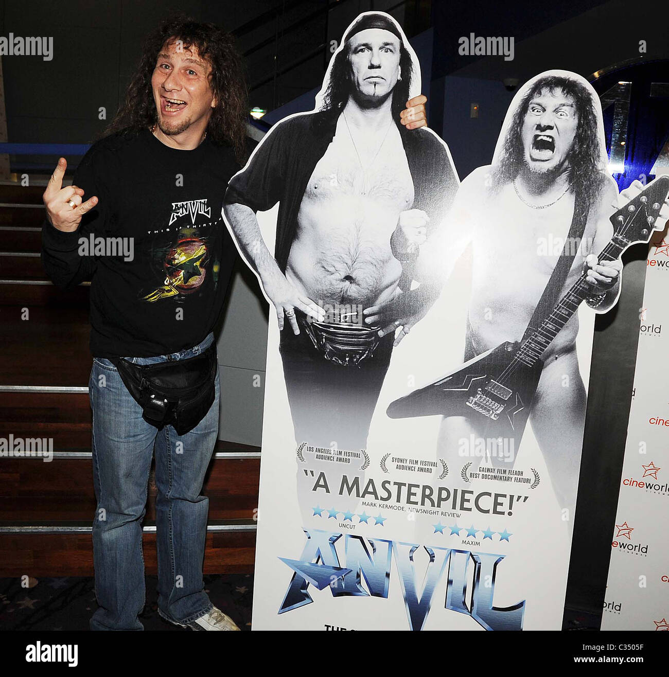 Steve Kudlow (Lips) 'The Story of Anvil' Premiere at Cineworld Dublin ...