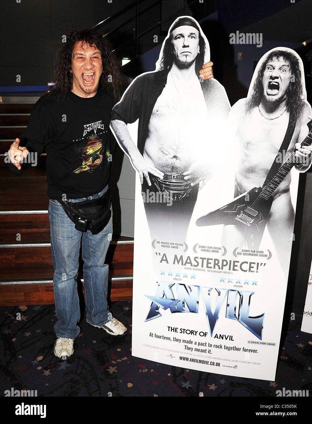 Steve Kudlow (Lips) 'The Story of Anvil' Premiere at Cineworld Dublin ...