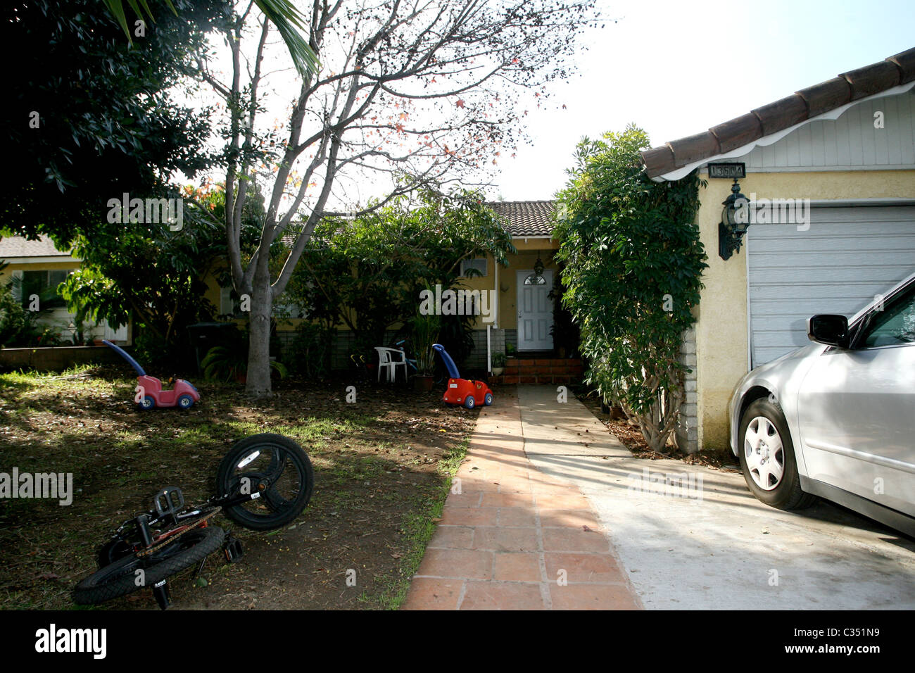 Home of Nadya Suleman, who recently gave birth to octuplets where she ...