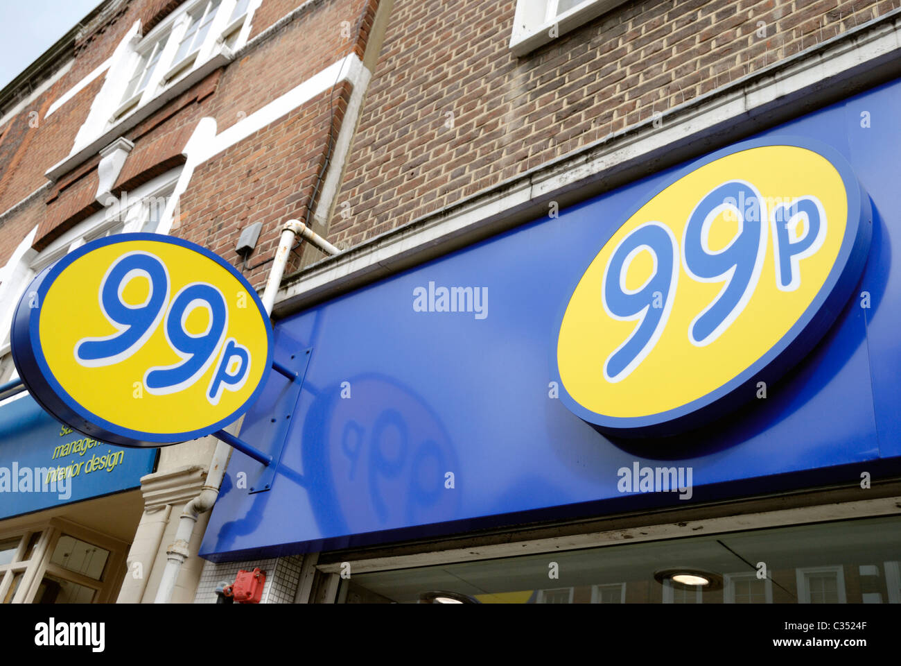 99p Stores sign logo, London, England Stock Photo - Alamy