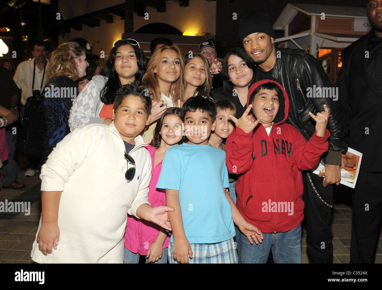 Qwanell "Q" Mosley and fans Brian Angel of R&B group Day 26 hosts a ...