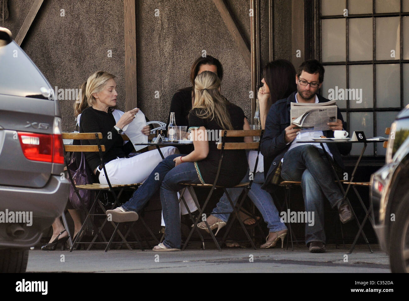 Sharon Stone and her girl friends have lunch at Joans on Third in West ...