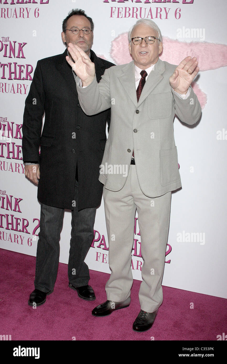 Jean Reno and Steve Martin New York Premiere of 'The Pink Panther 2' at ...