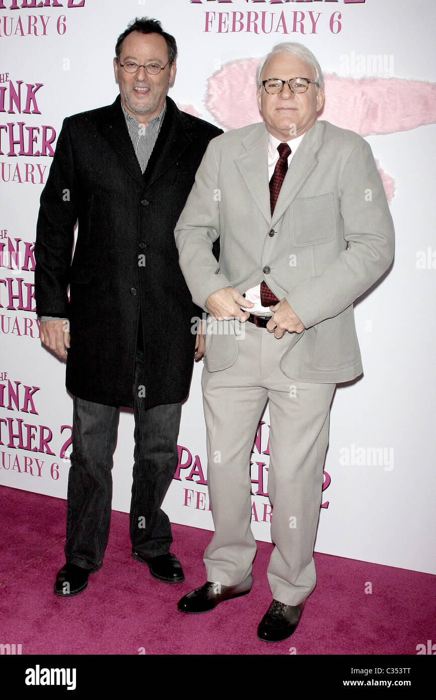 Jean Reno and Steve Martin New York Premiere of 'The Pink Panther 2' at ...
