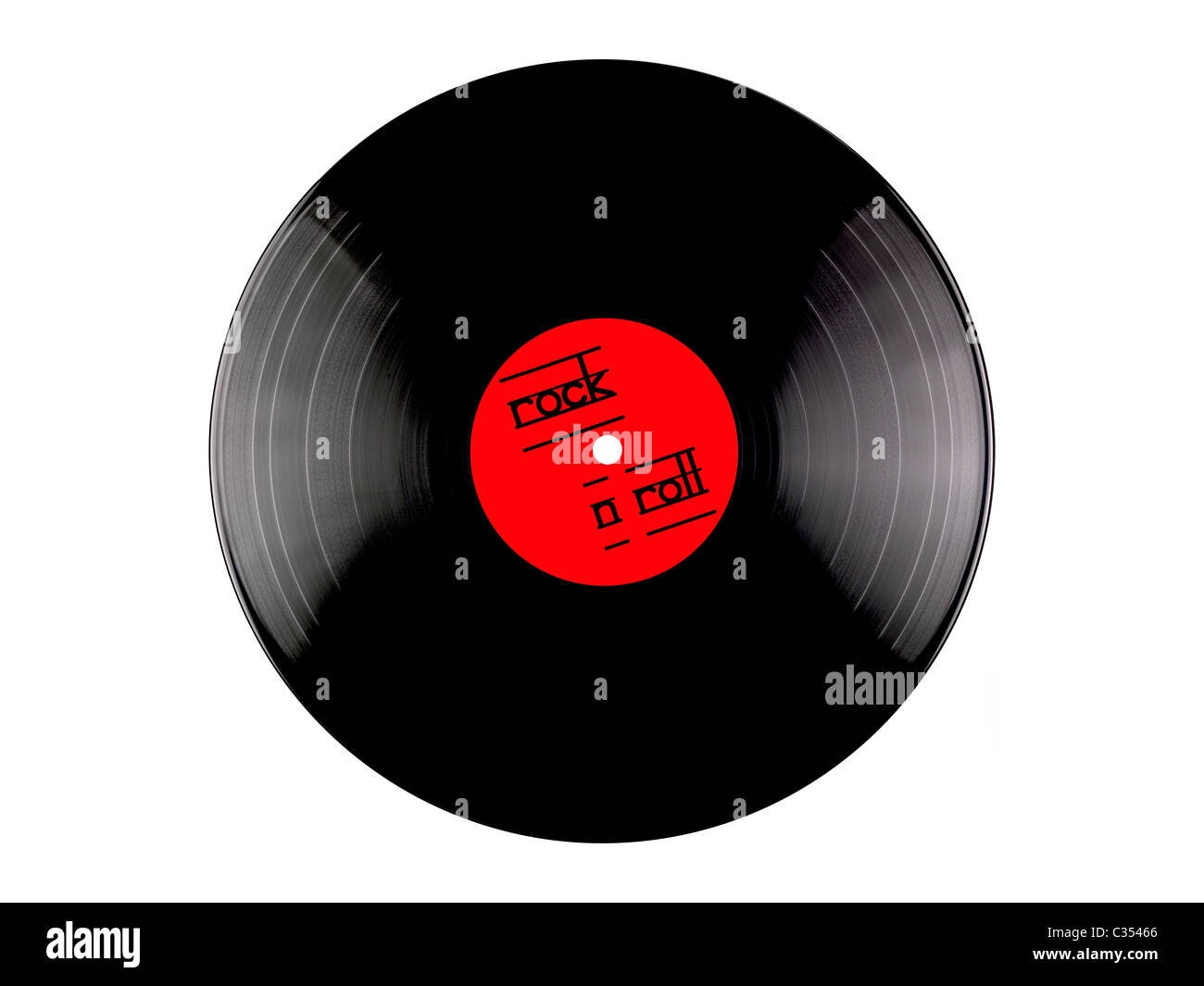 Vinyl records isolated against a white background Stock Photo - Alamy