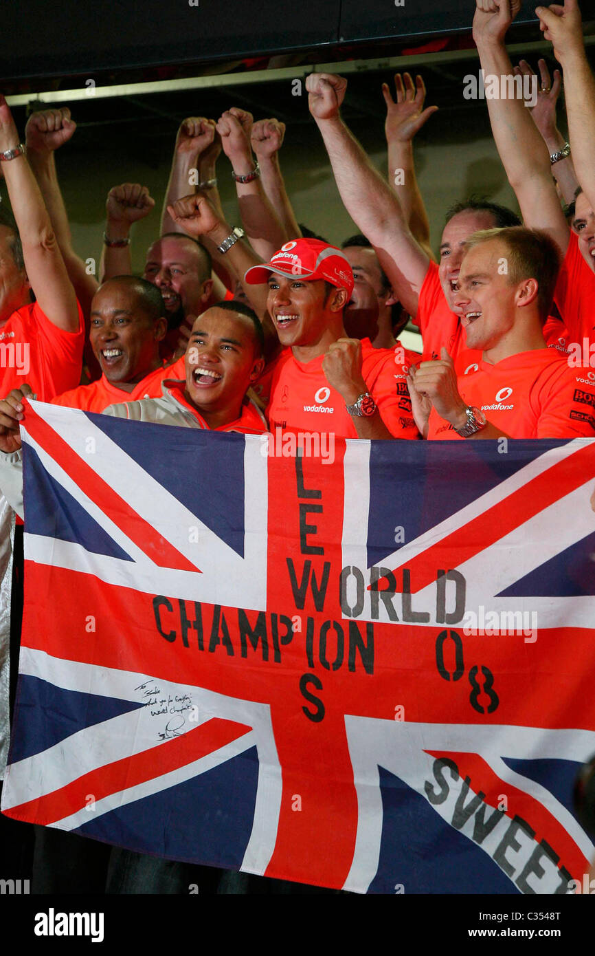 Lewis Hamilton 2008 Brazilian Formula 1 Interlagos Grand Prix Sao Paulo ...