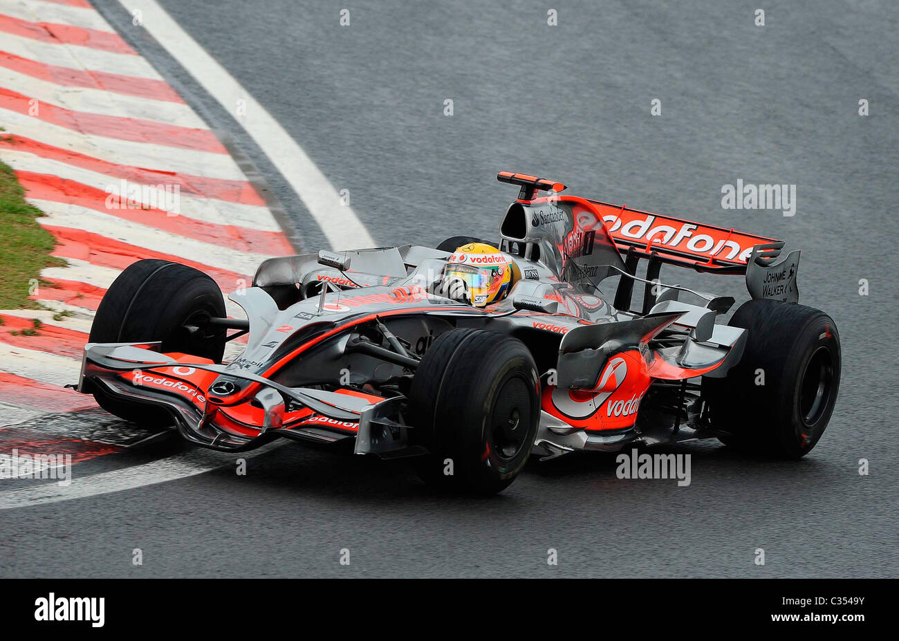 Lewis Hamilton 2008 Brazilian Formula 1 Interlagos Grand Prix Sao Paulo ...