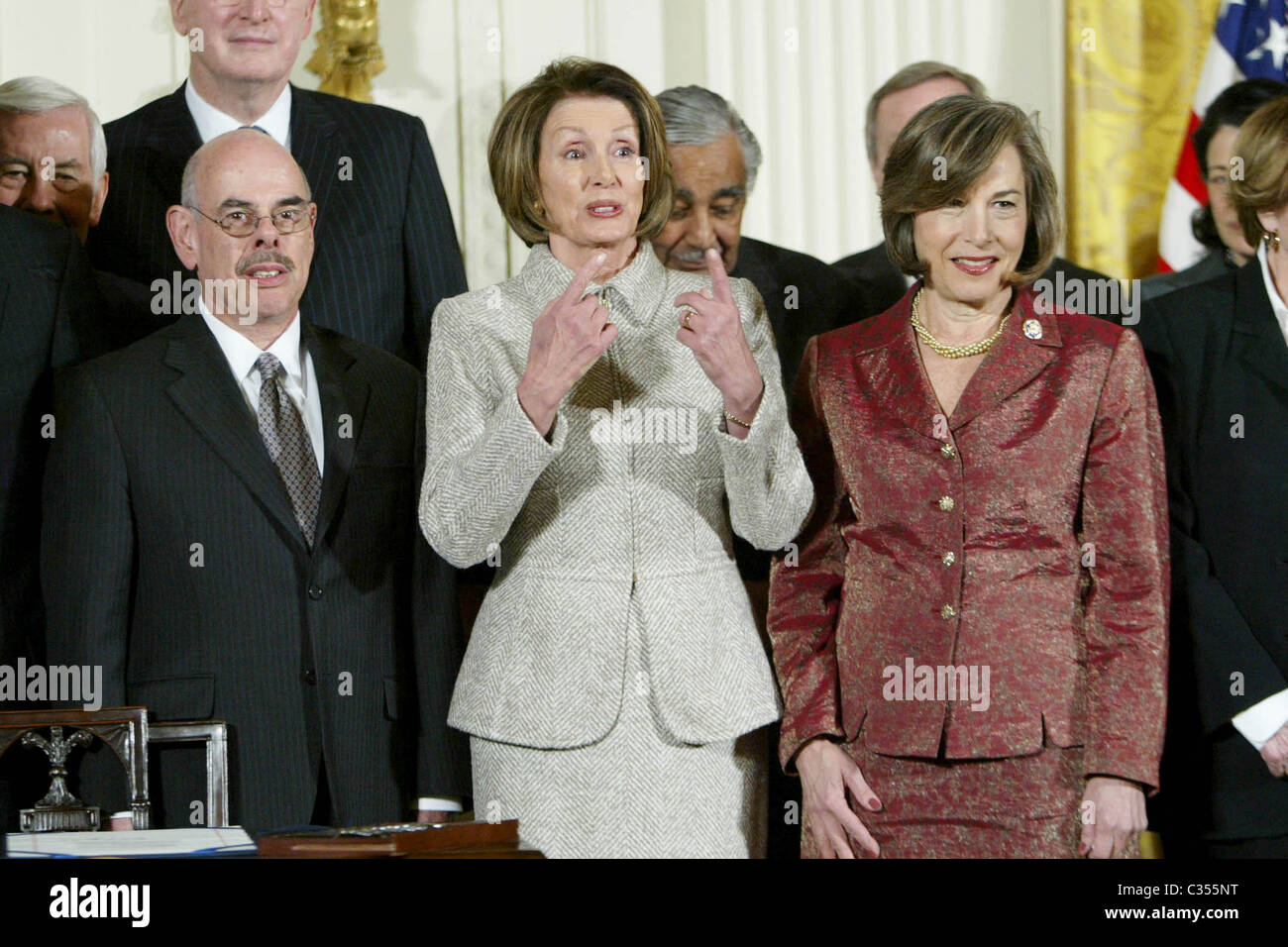 Congressional members and Speaker of the House Nancy Pelosi President ...