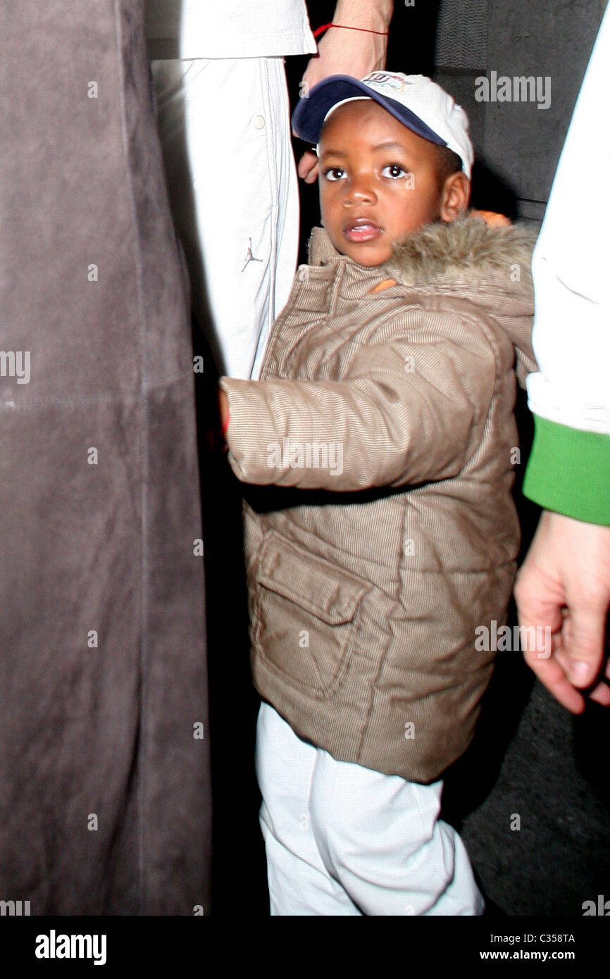 David Banda outside the Manhattan Kabbalah Centre New York City, USA ...