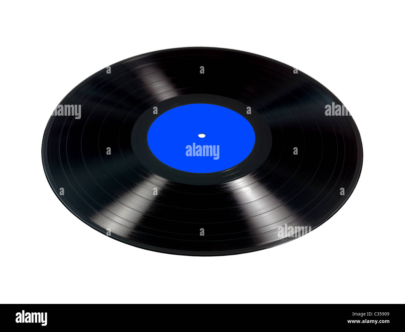 Vinyl records isolated against a white background Stock Photo - Alamy
