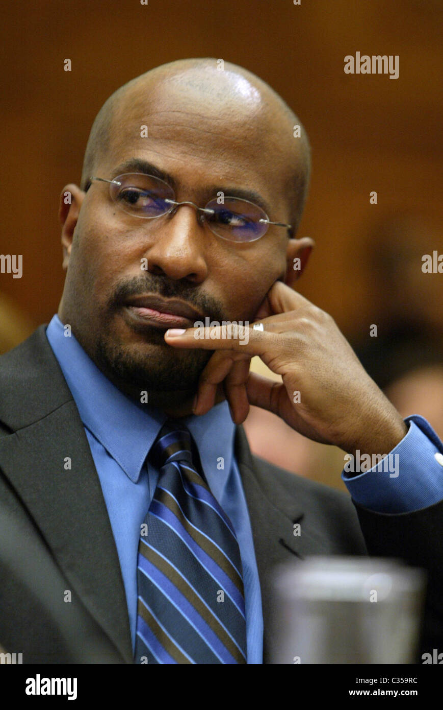 Van Jones speaks at a hearing on improving America's commitment to ...