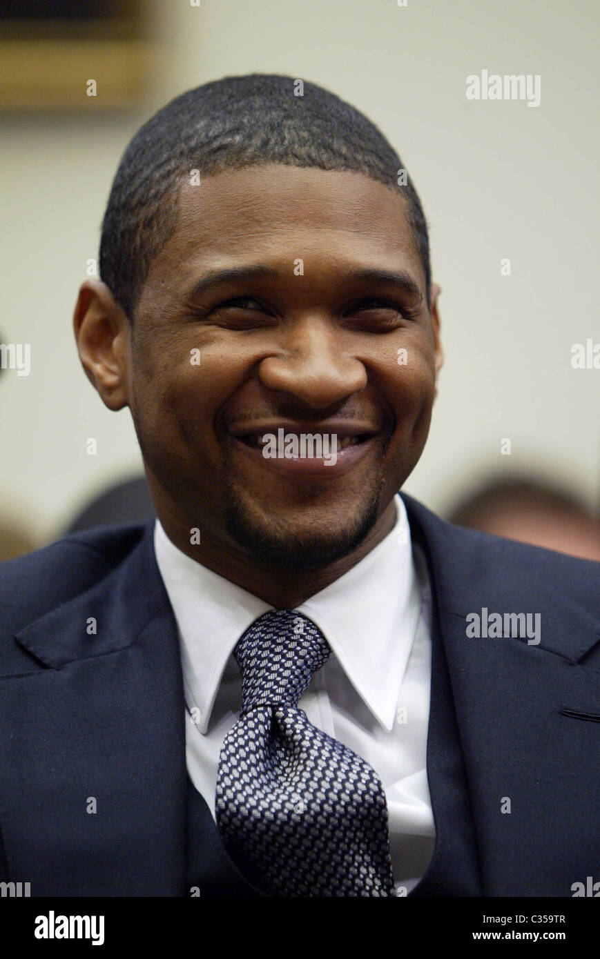 Usher Raymond IV speaks at a hearing on improving America's commitment ...
