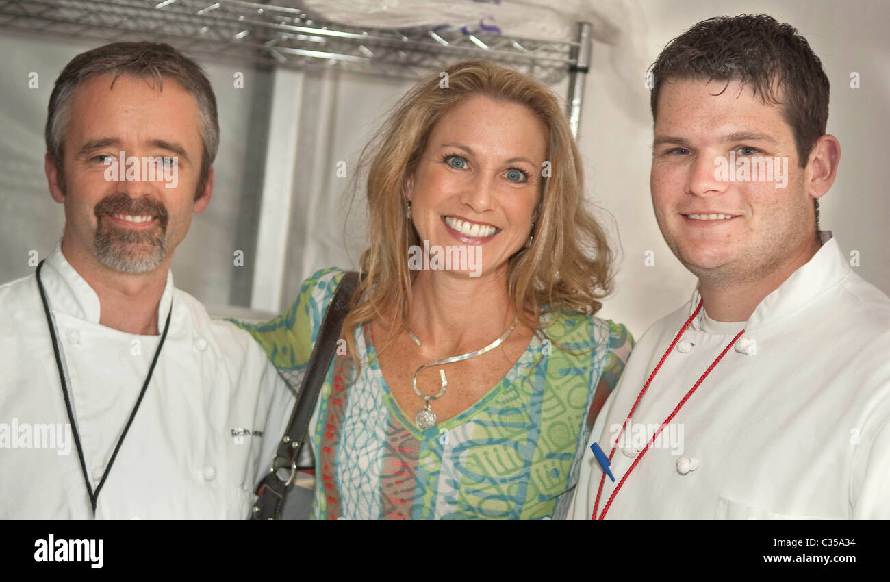 Food Network Chef Robin Miller (c) and FIU School of Hospitality ...