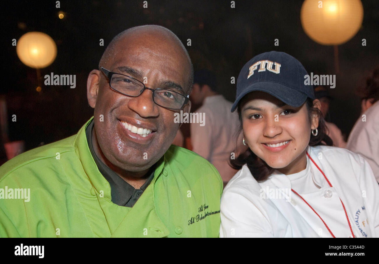 NBC weatherman and Chef Al Roker and FIU School of Hospitality student ...