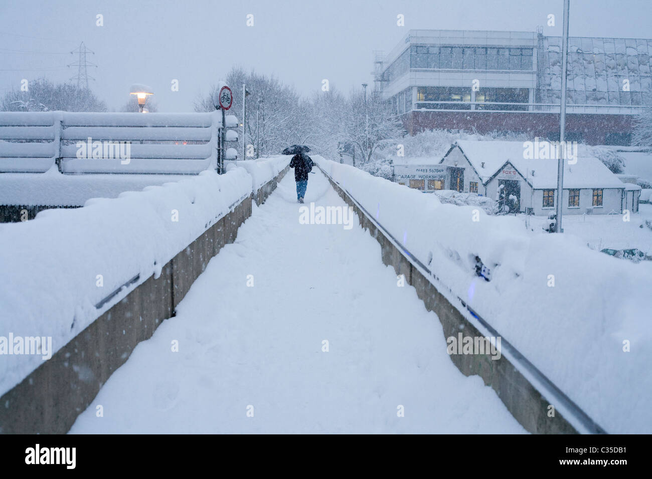 Guildford in the snow hi-res stock photography and images - Alamy