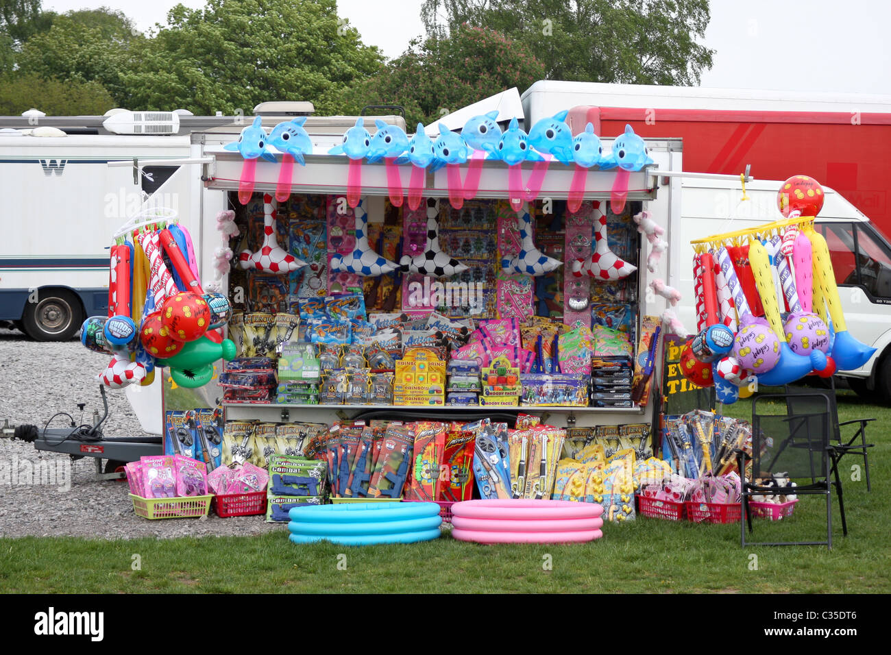 colourful stall selling childrens gifts Stock Photo - Alamy