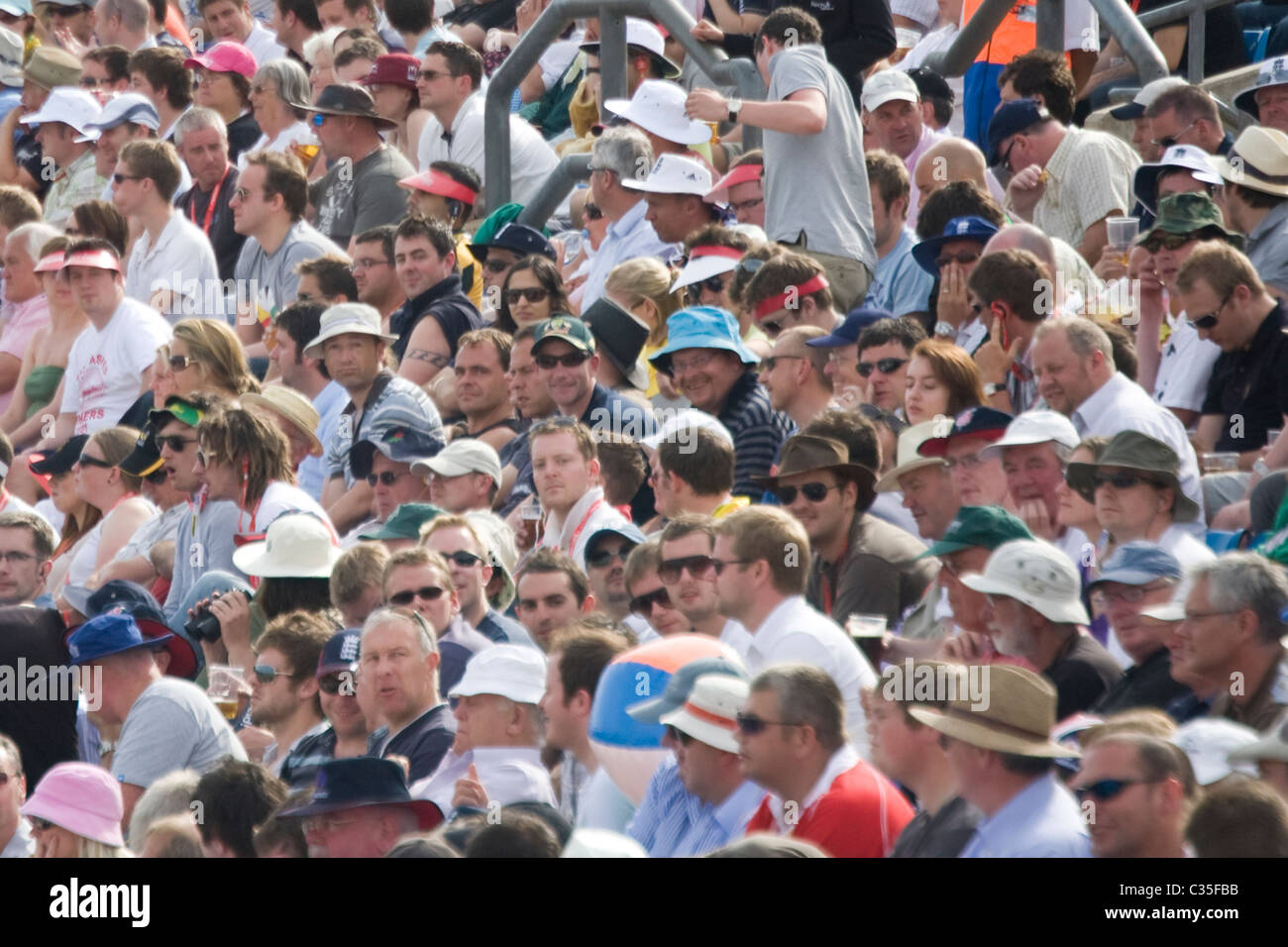 Crowd at the Fourth Ashes Test Cricket Match Australia versus England ...