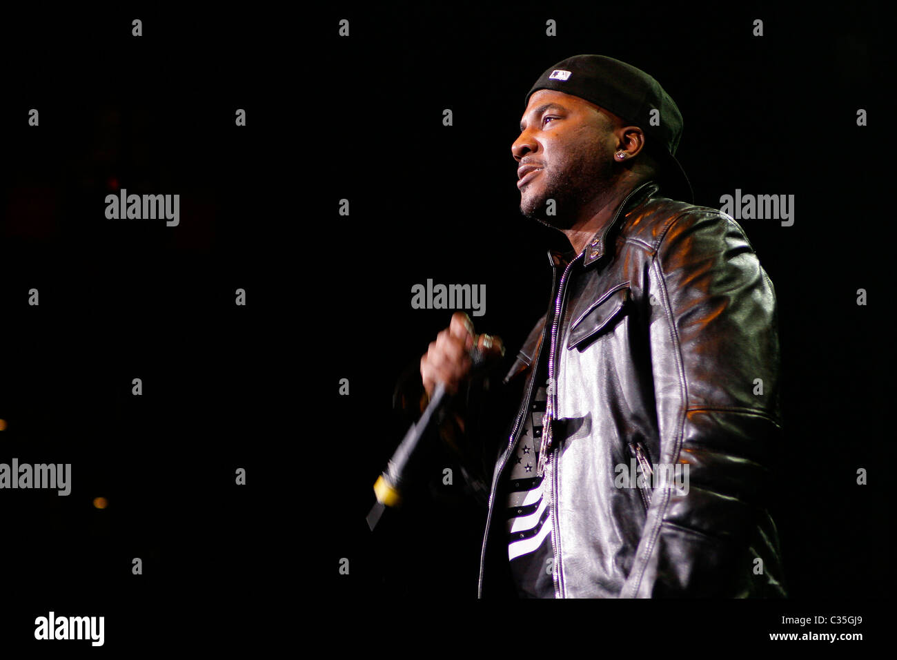 Young Jeezy performing at the Live Your Life concert at the American ...
