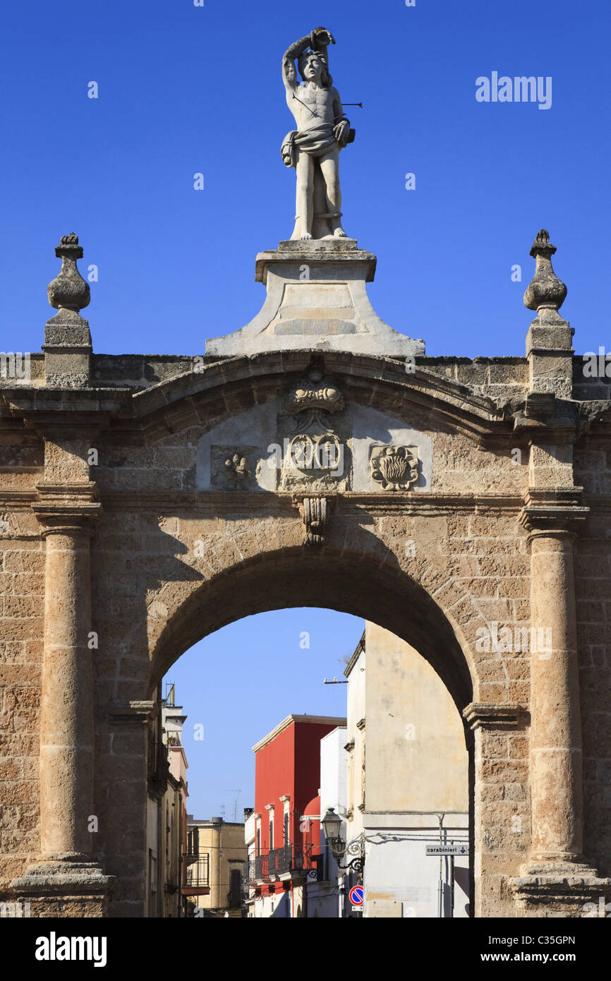 Porta San Sebastiano gate, Galatone, Apulia, Italy, Europe Stock Photo ...