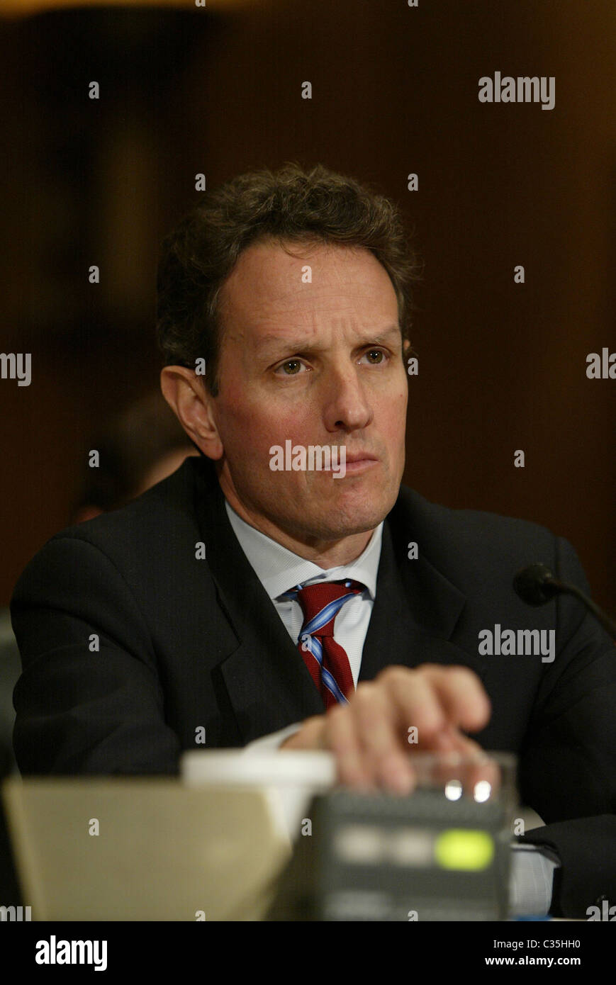 US Treasury Secretary Timothy Geithner testifies at the Senate Finance ...