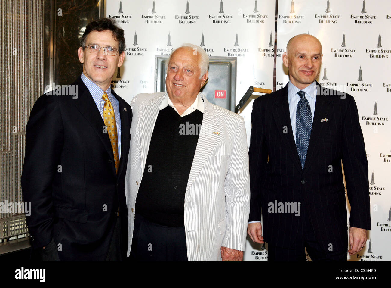 Tim Brosnan Tommy Lasorda and Jim Connors The Empire State Building ...