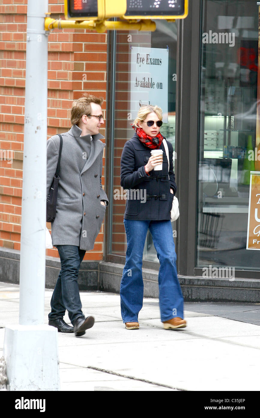 Michelle Williams out and about in Brooklyn with a male friend New York ...