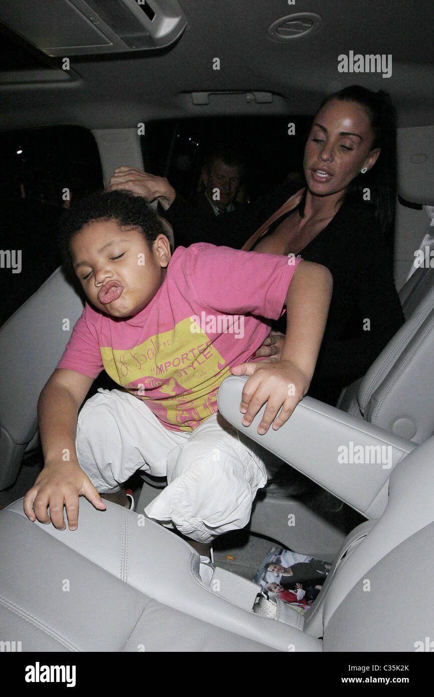 Katie Price, aka Jordan, Peter Andre, and their son, Harvey, have ...