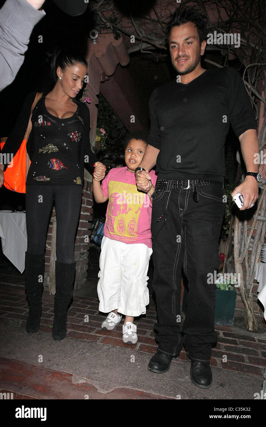 Katie Price, aka Jordan, Peter Andre, and their son, Harvey, have ...