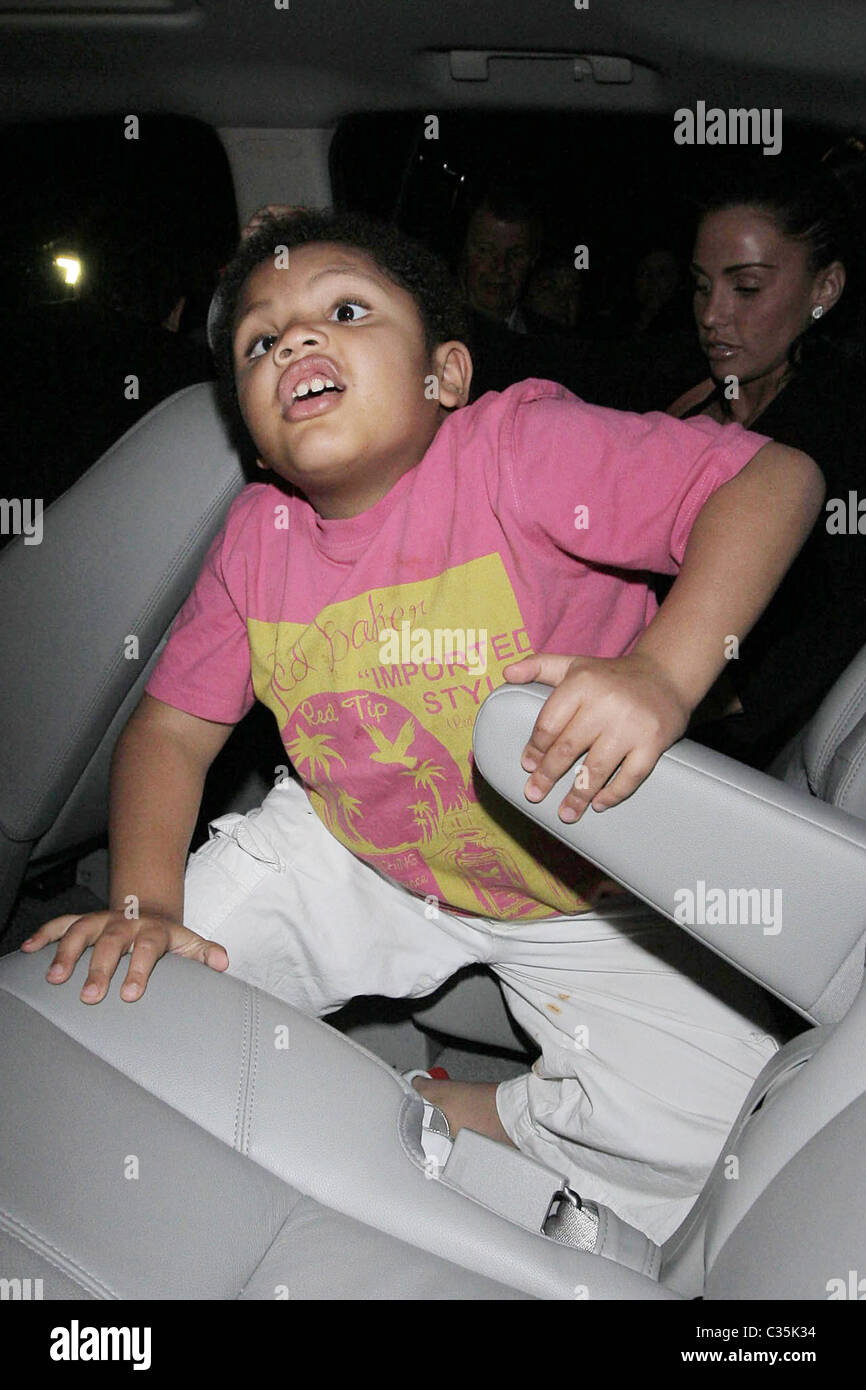 Katie Price, aka Jordan, Peter Andre, and their son, Harvey, have ...