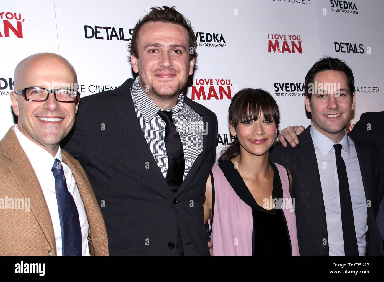 Jason Segal, Rashida Jones, Paul Rudd Private screening of 'I Love You ...